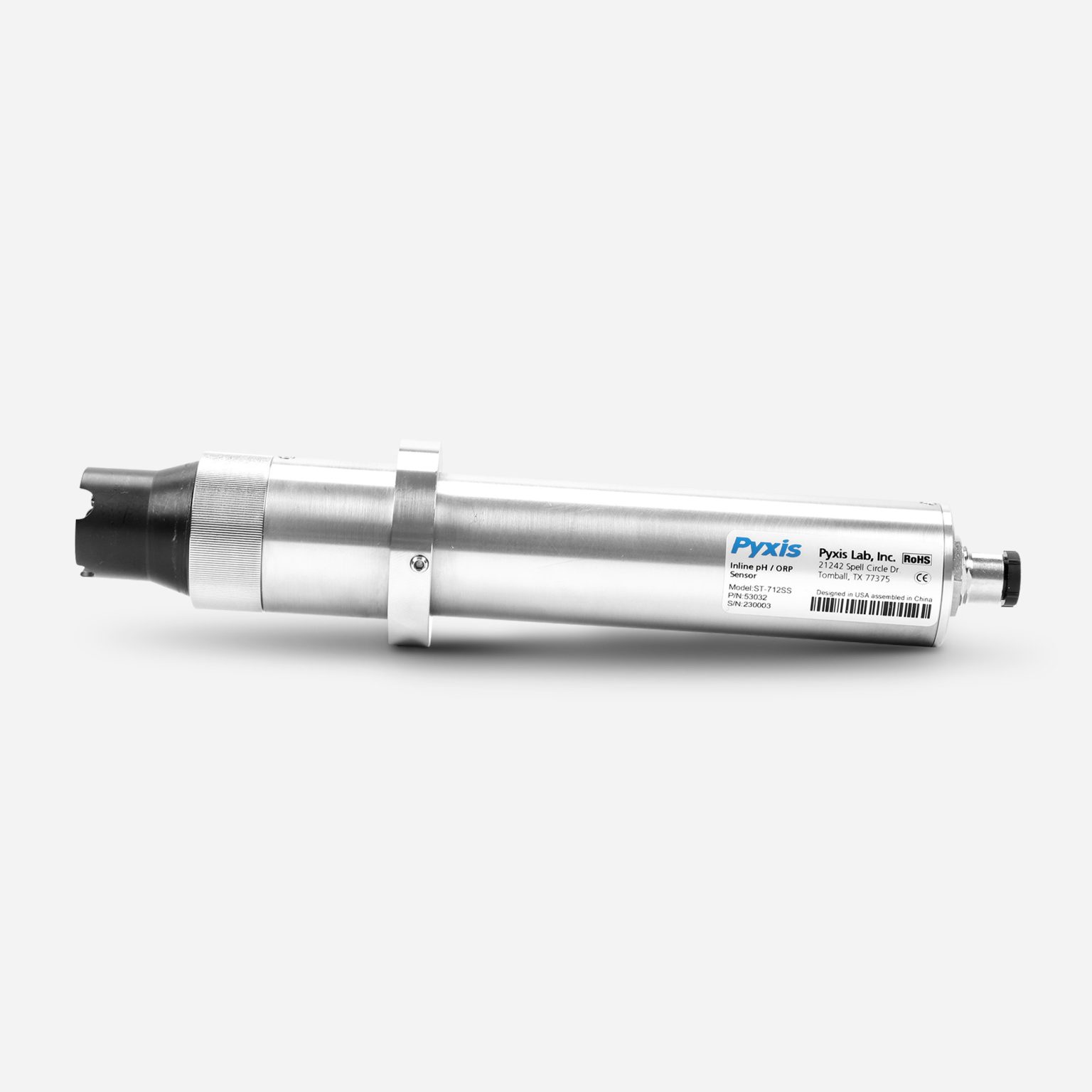 ST-712SS Inline pH + ORP Sensor | Pyxis Lab, Inc.
