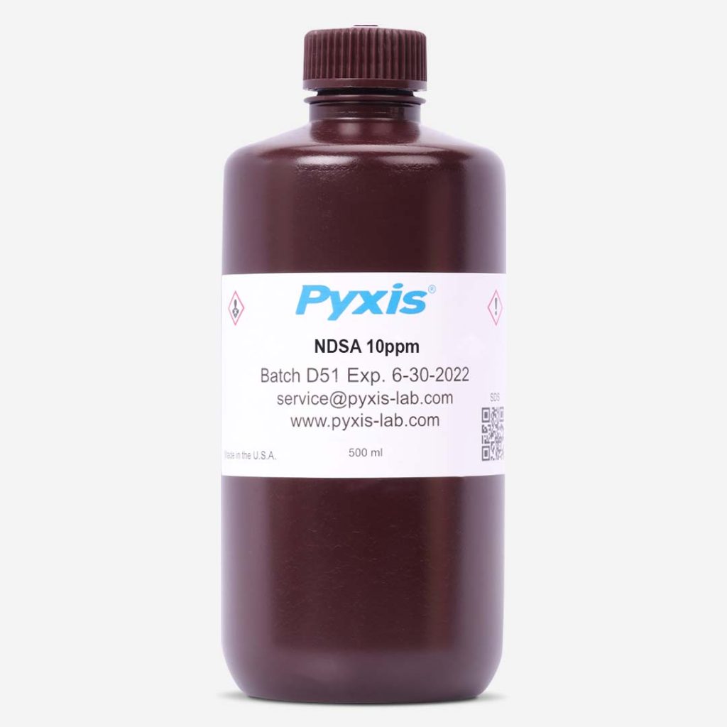 NDSA Calibration Solutions | 10, 50, 100ppb | Pyxis Lab®